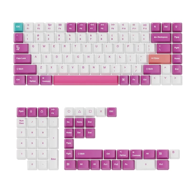 Keychron OEM Dye-Sub PBT Full Set Keycap Set - Unicorn - Ac1Tech