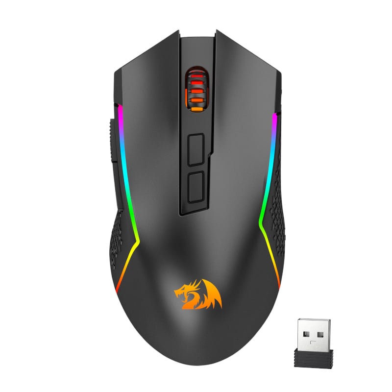 REDRAGON Trident Pro 8000DPI RGB Gaming Mouse - Black - Ac1Tech