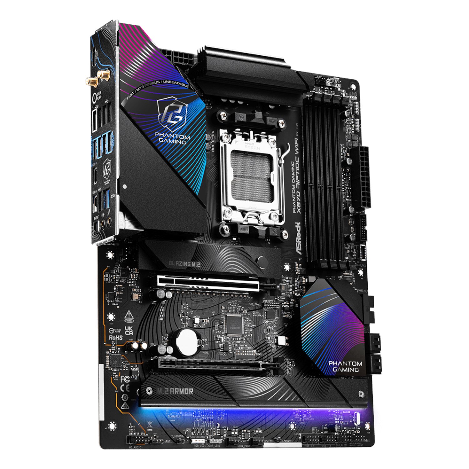 ASRock X870 Riptide AM5 Wi-Fi Phantom Gaming Motherboard - Ac1Tech