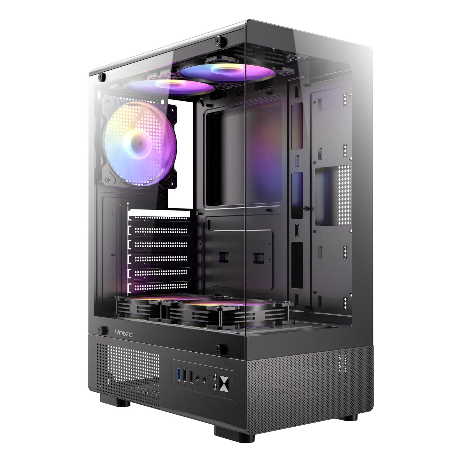 Antec VCX200 RGB Elite ATX Mid-Tower Gaming Chassis - Black - Ac1Tech